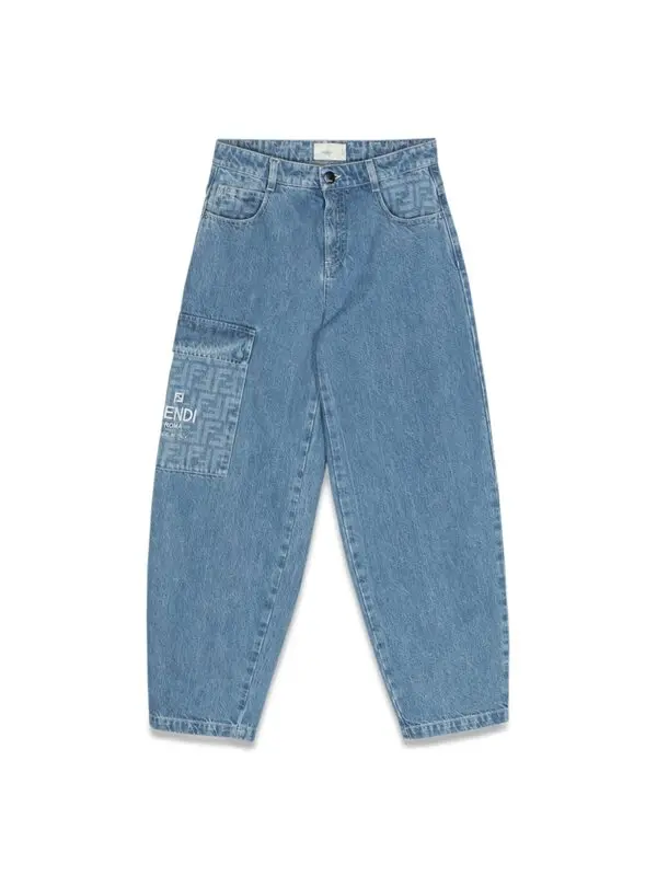 Fendi Straight Leg Denim Jeans
