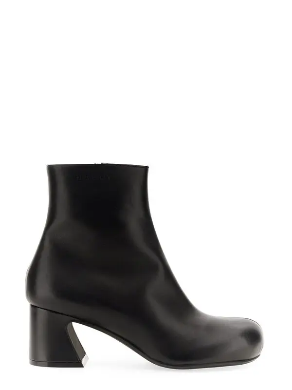 Marni Leather Ankle Boots With Zip Detailing