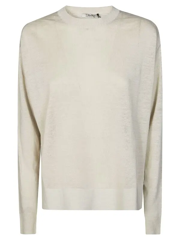 Max Mara Lightweight Knit Pullover - Bianco