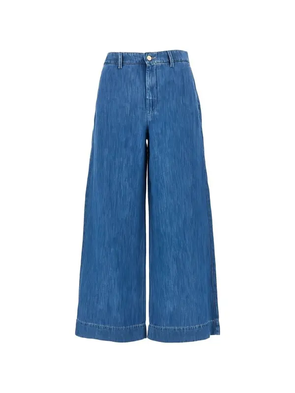 MAX MARA`S Stylish Denim Jeans With Five Pockets And Belt Loops