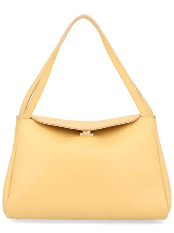 THEMOIRE Structured Shoulder Bag - Beige