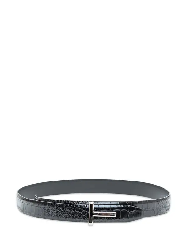 TOM FORD 30 Mm Elite Leather Belt - Black