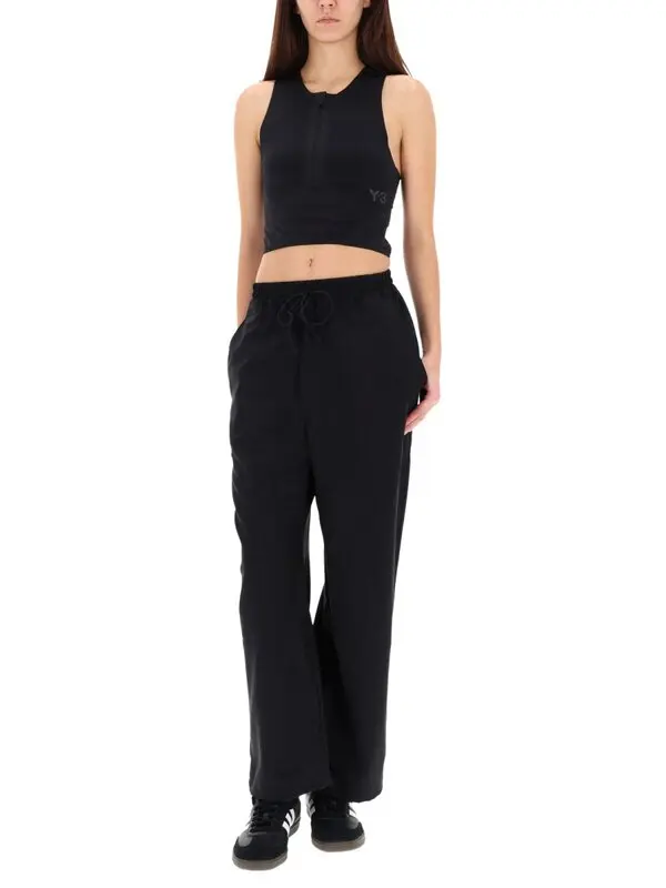 Y3 3-stripes Drawstring Track Pants - Black