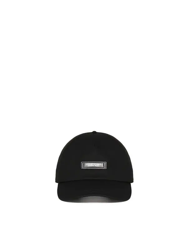 Moncler Baseball Cap With Logo Applique - Black