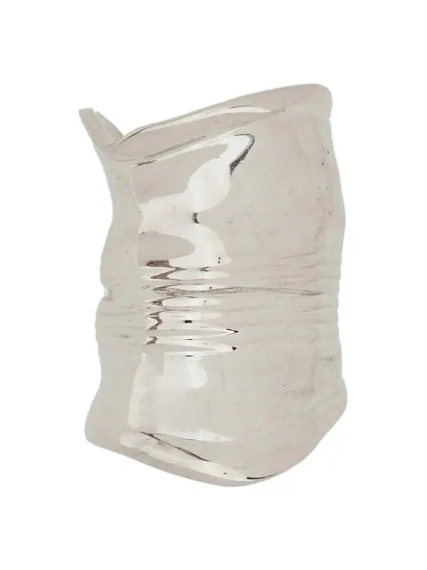 JEAN PAUL GAULTIER Mini Crushed Can Earring - Silver