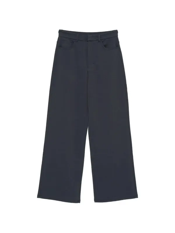 Max Mara High-performance Cotton Blend Trousers - Blue