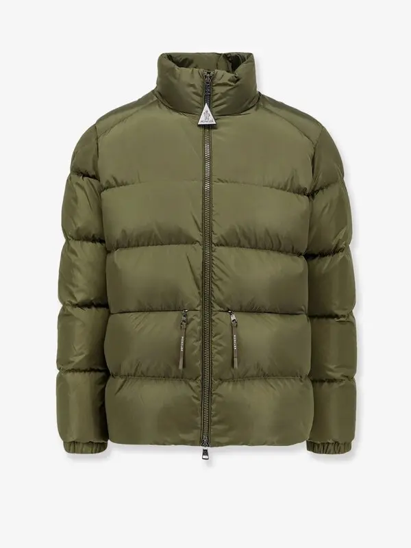 Moncler Down Jacket With Zip Closure And Drawstring Hem
