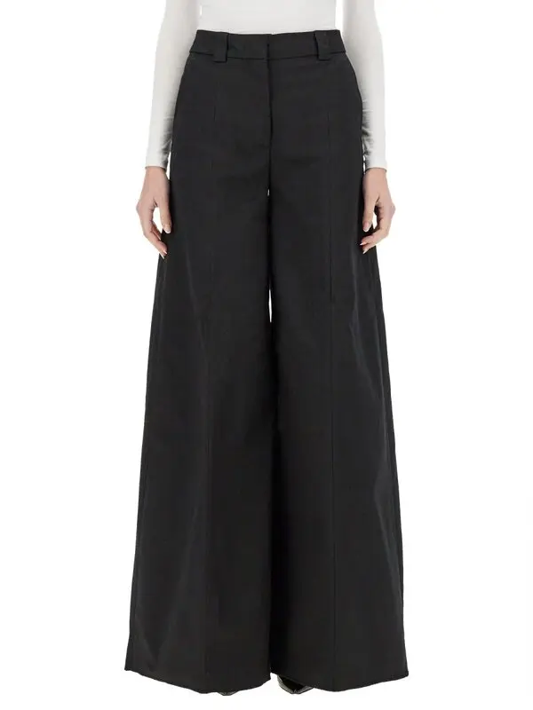 THELATEST Wide Leg Trousers - Black