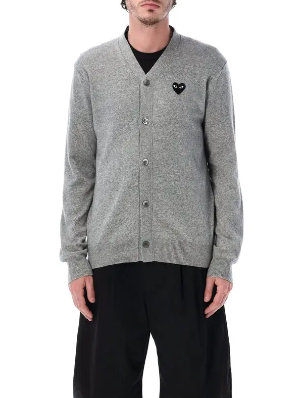 Play Comme Des Garcon V-neck Cardigan Size
