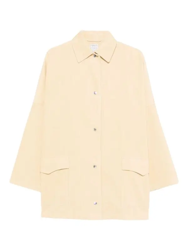 TOTEME Corduroy Overshirt Jacket - Beige