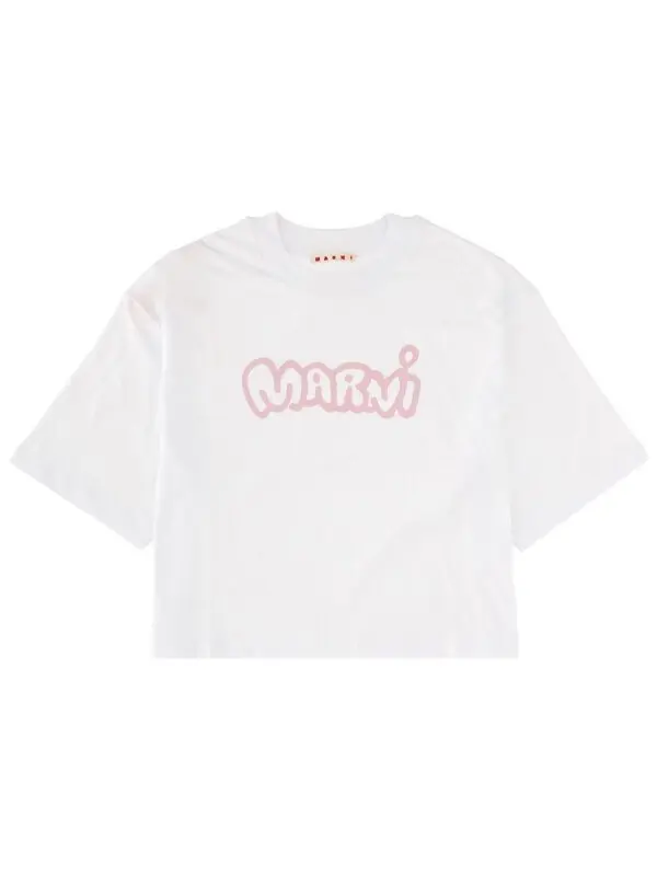 Marni Organic Cotton T-shirt With Logo