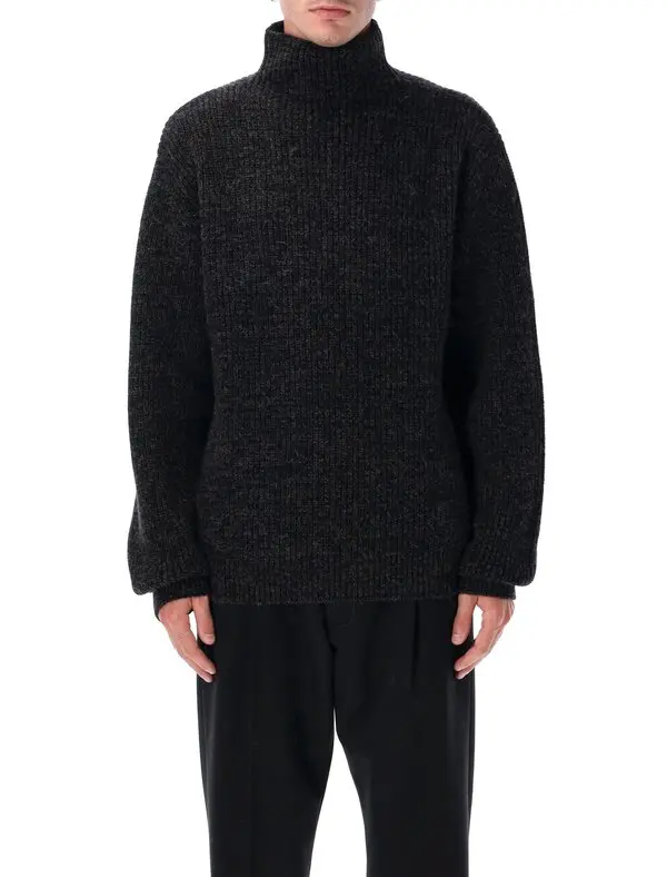 LEMAIRE High-neck Ribbed Sweater