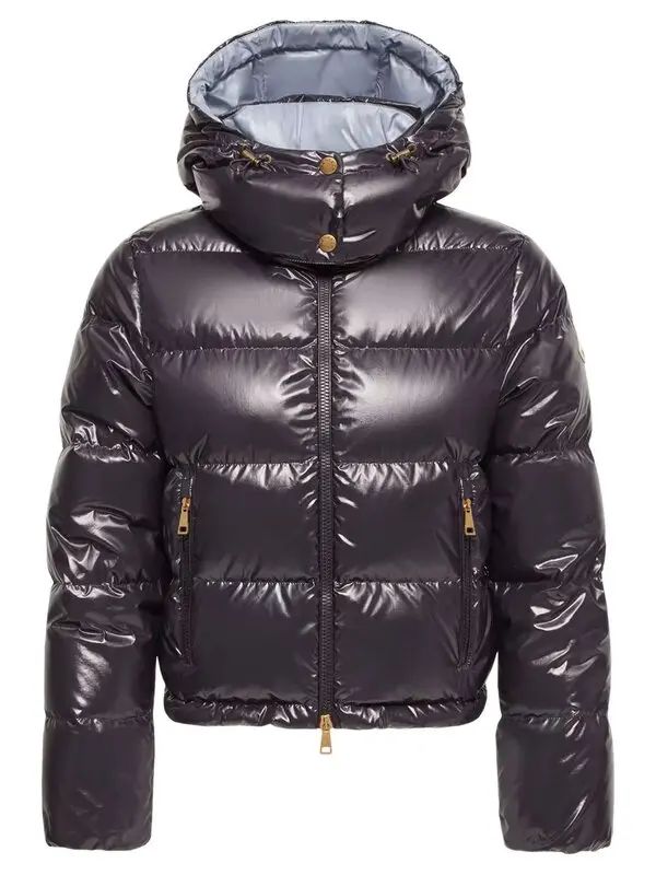 Moncler Down-filled Puffer Coat With Adjustable Hood - Blu