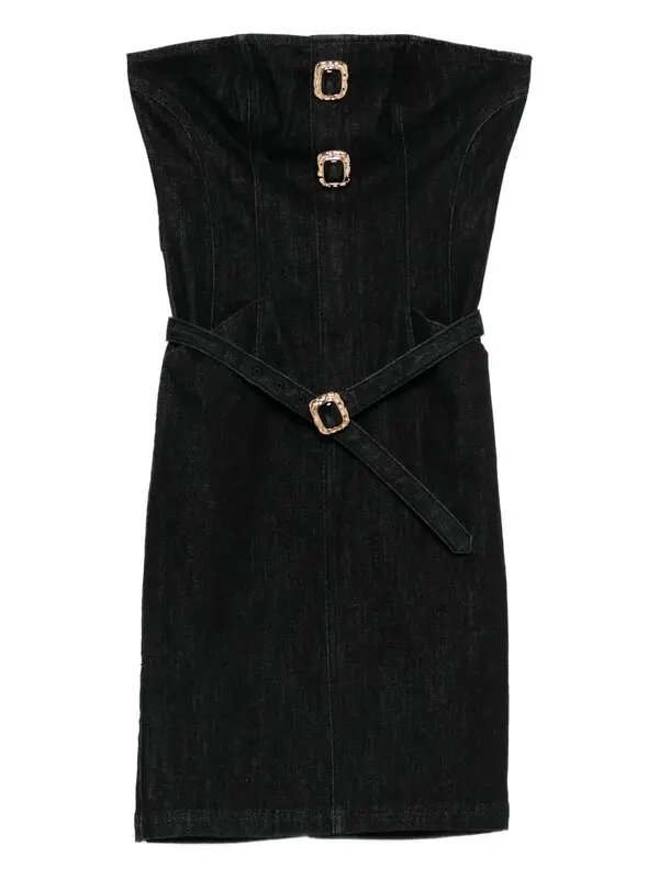SELF-PORTRAIT Mini Dress With Exposed Zip Closure Size