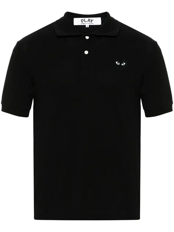 Play Comme Des Garcon Emblem Knit T-shirt For - Black