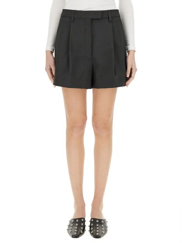THELATEST Pleated Tailored Shorts - Grey