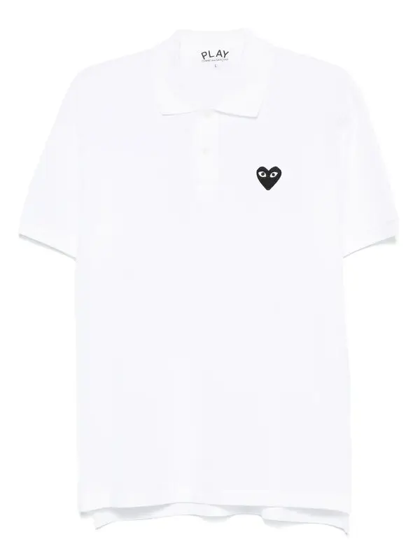 Play Comme Des Garcon Emblem Knit T-shirt - White