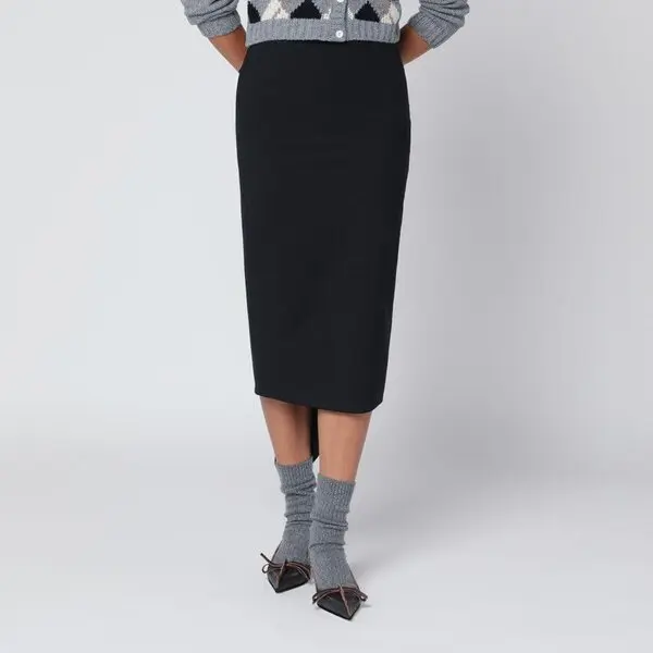 THELATEST Chic Cotton Midi Skirt