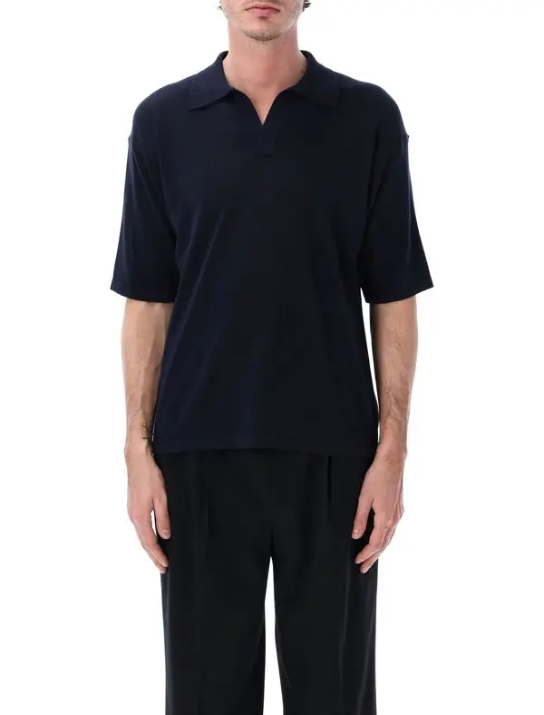 ROBERTO COLLINA Relaxed-fit Polo Shirt Size - Blue