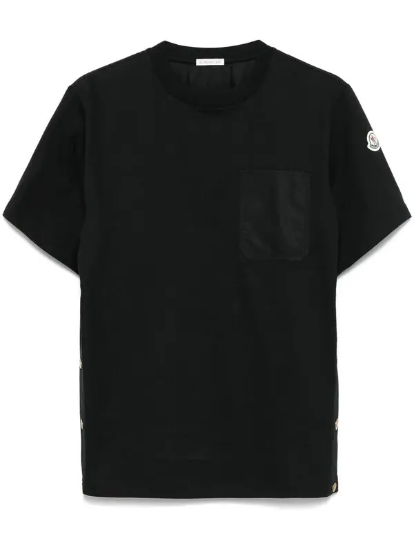 Moncler Short Sleeve T-shirt With Snap Button Closure