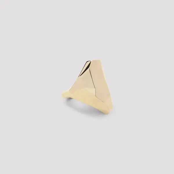 LANVIN Cubic Metal Chevaliere Ring For