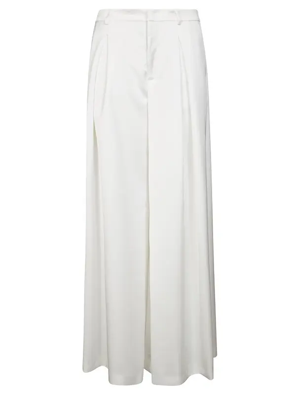 Andamane Tara Wide Leg Trousers - Bianco