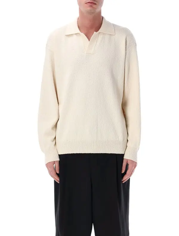 ROBERTO COLLINA Polo Collar Sweater