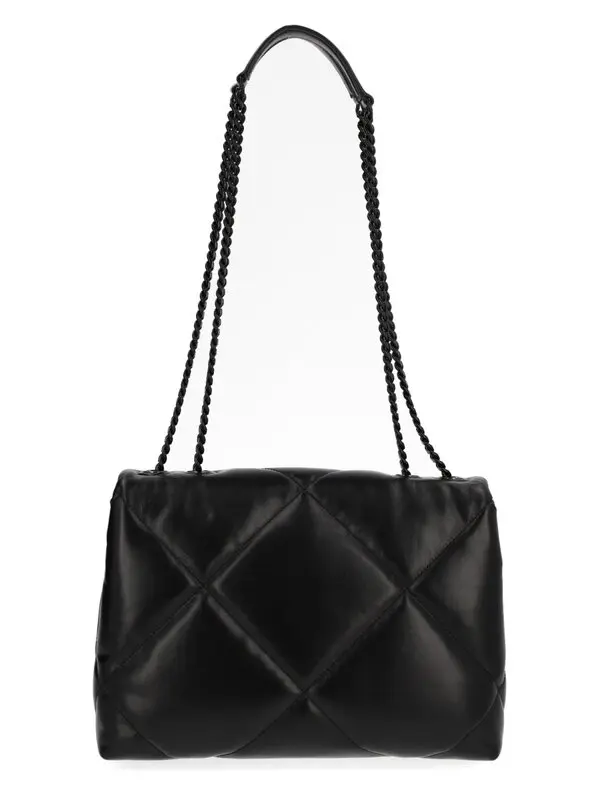 Tory Burch Quilted Leather Shoulder Bag - Black