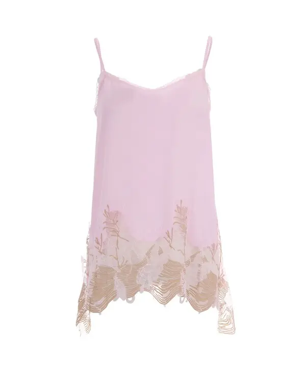 Fabiana Filippi Lace Trimmed Camisole - Rosa Petalo