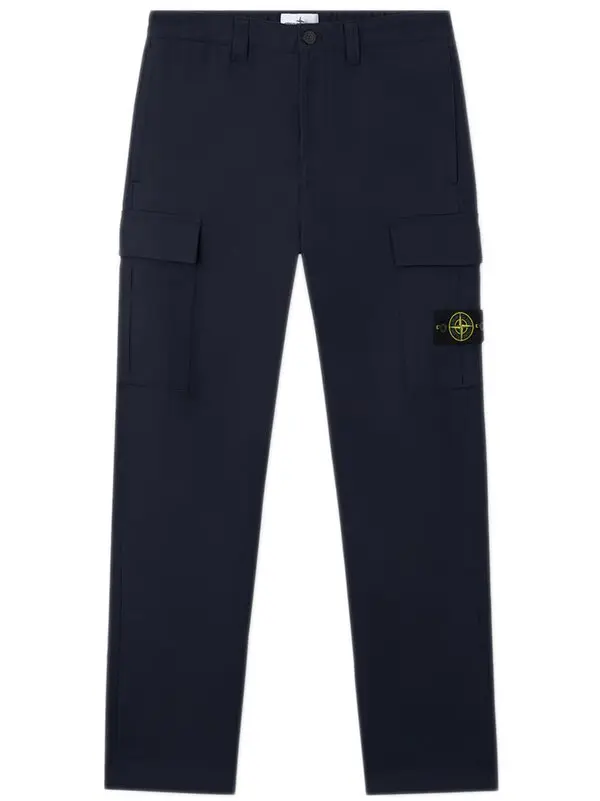 Stone Island Loose Fit Cargo Pants With Multiple Pockets