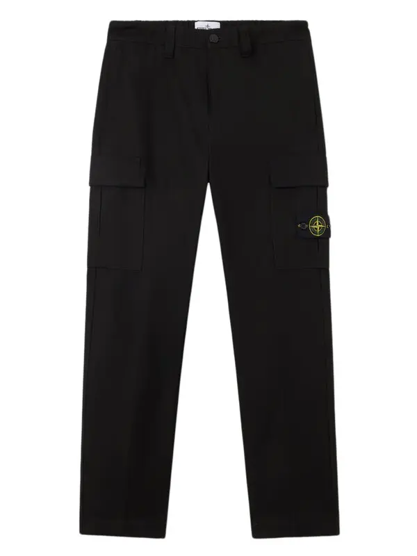 Stone Island Loose Fit Cargo Pants With Vertical Pockets