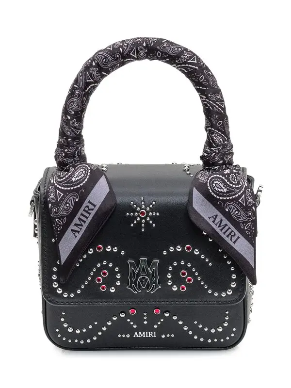 Amiri Mini Studded Handbag - Black