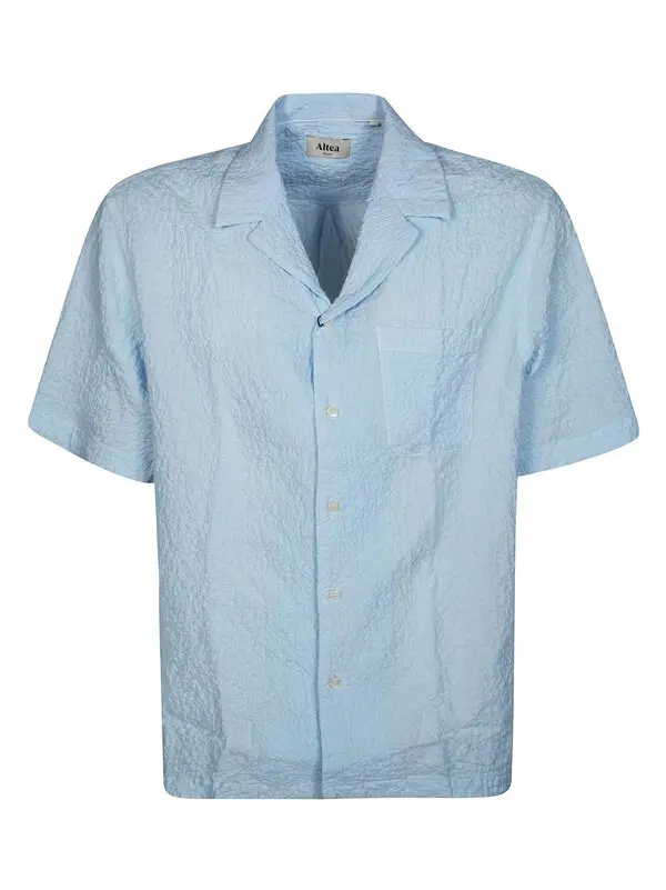 Altea Hadley Seersucker Cotton Shirt