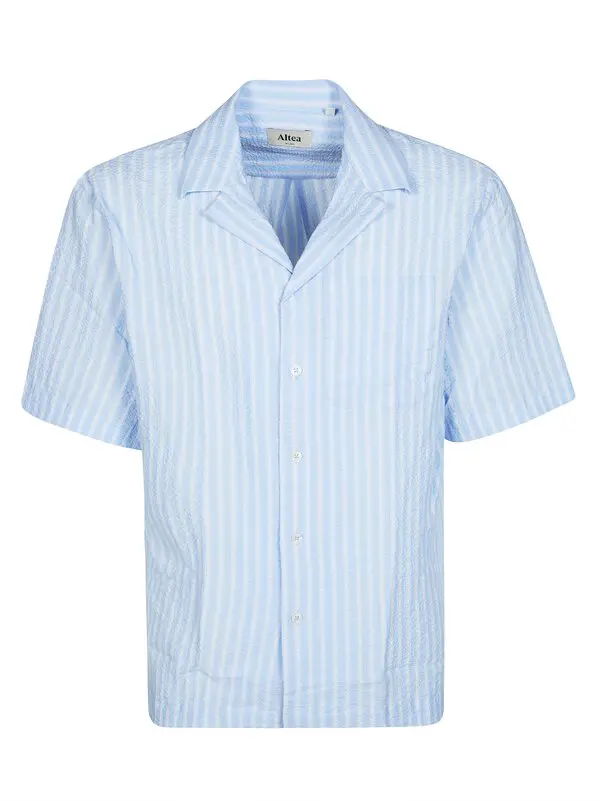 Altea Mini Seersucker Button-up Shirt