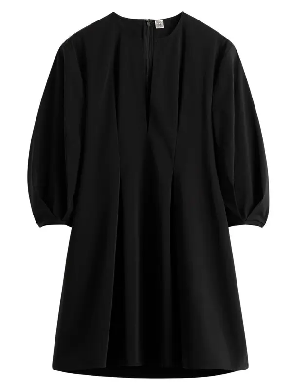 TOTEME Balloon Sleeve Cotton Dress