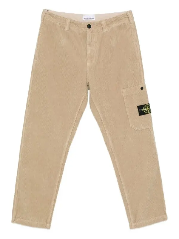 Stone Island Corduroy Cargo Trousers - Desertsand