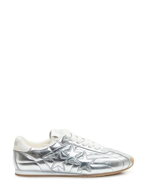 Amiri Paintcific Slim Football Sneakers - Silver