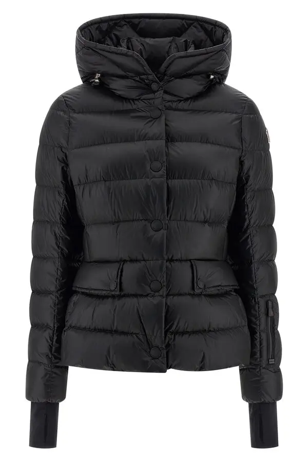 Moncler Hooded Down Jacket With Zip And Button Closure For
