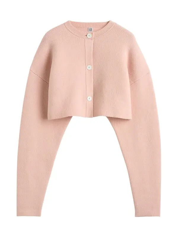 TOTEME Cropped Oversized Cardigan
