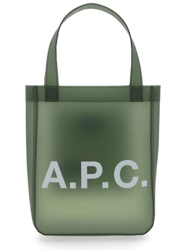 A.p.c. Mini Tote Handbag 'lou' Small - Green