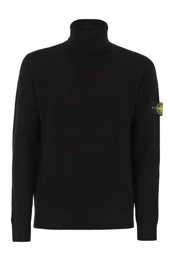 Stone Island Ribbed Turtleneck Pullover