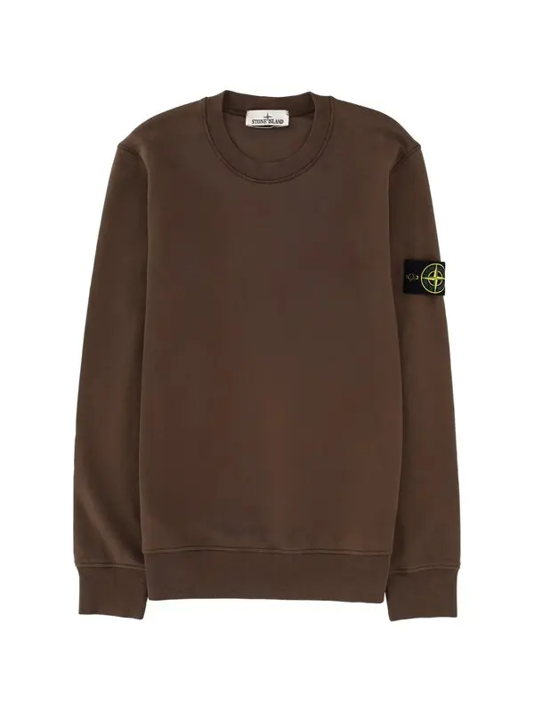 Stone Island Ribbed Neckline Sweater - Marrone
