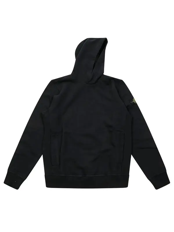 Stone Island Basic Hoodie With Logo Badge