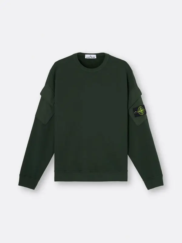 Stone Island Ribbed Hem Sweatshirt