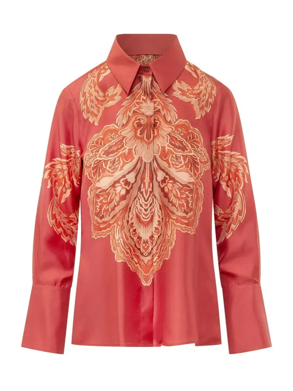 Momoni Mini Shirt With Decorative Print - Aragosta