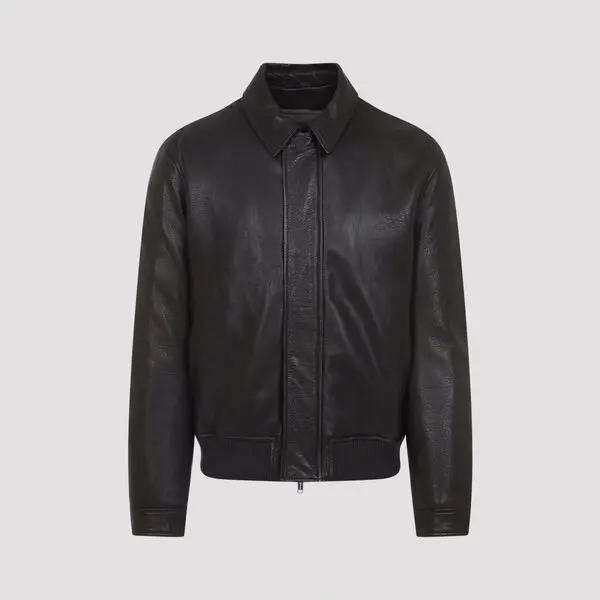 YVES SALOMON Collared Lamb Skin Jacket