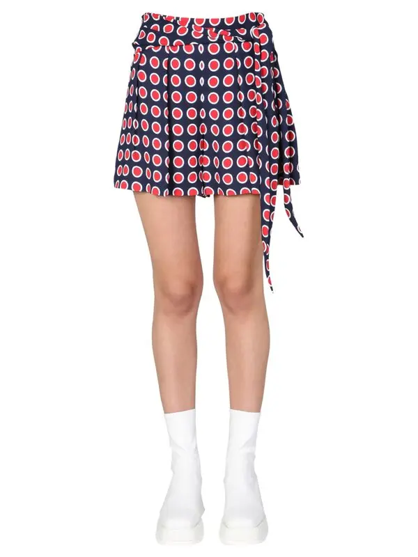 Moschino Chic Eyelet Detail Mini Shorts - Multicolour