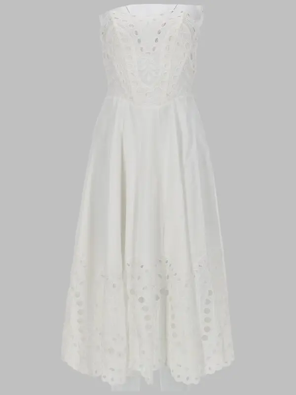 Charo Ruiz Ibiza Embroidered Cotton-blend Mini Dress