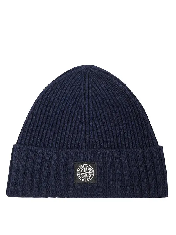 Stone Island Embroidered Badge Beanie - V0020