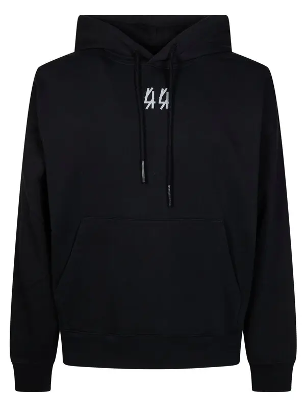 44 LABEL GROUP Logo-print Hoodie - Nero